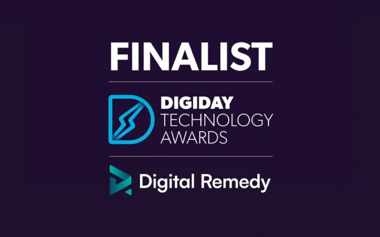 Digital Remedy is a Digiday Technology Awards Finalist - Digital Remedy